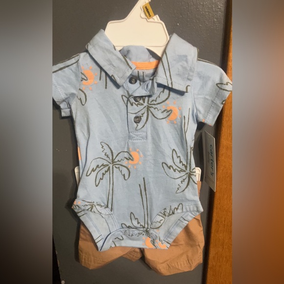 Carter's | Other | Caters Baby Cute Tropical Clothing Set Blue And ...